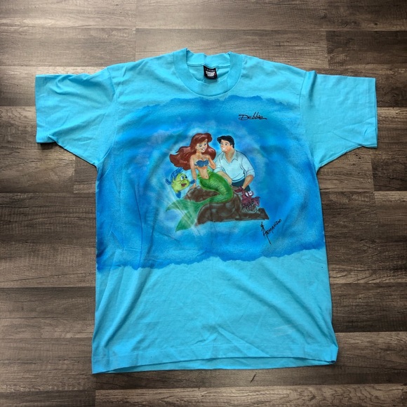Tops | Vintage Disney Little Mermaid Bootleg Tshirt | Poshmark